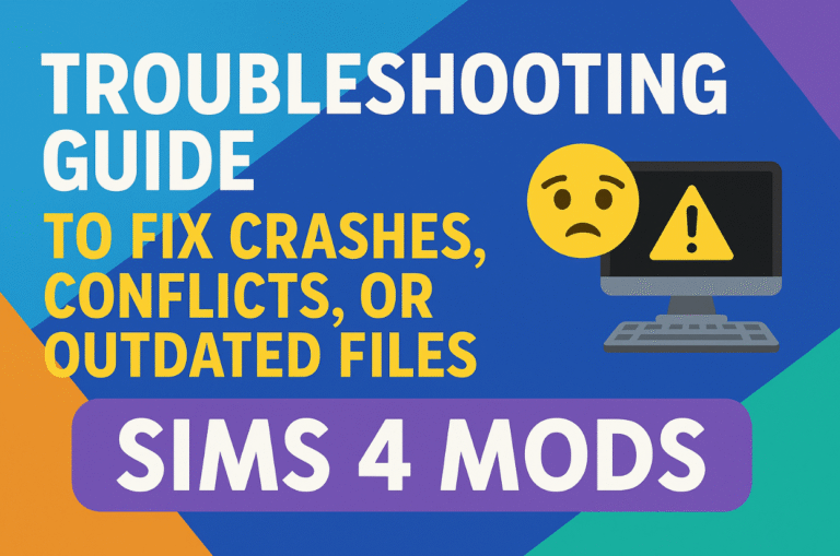 Troubleshooting Guide for the Sims 4 Crashes & Conflicts - Simsioli